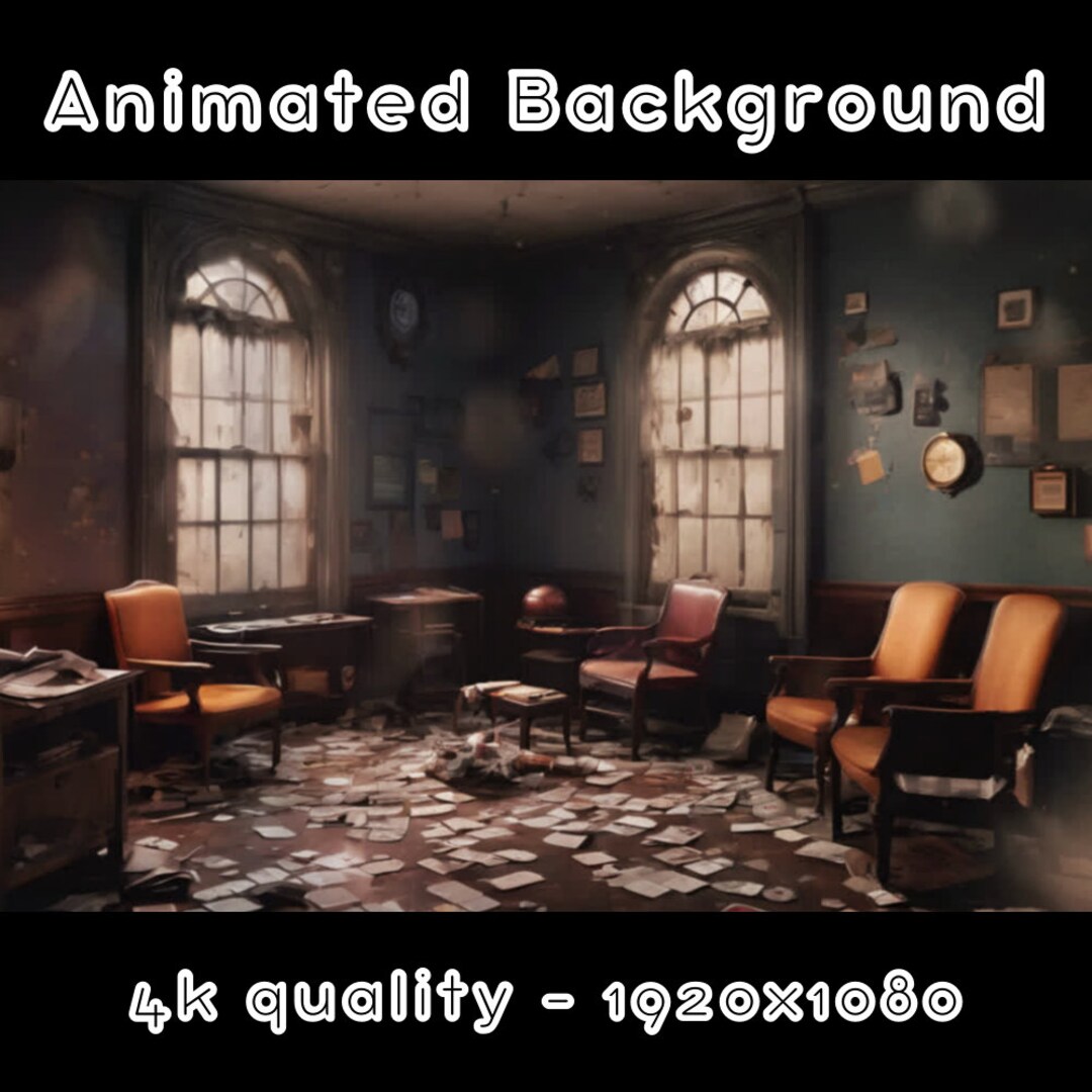 ANIMATED BACKGROUND - Investigation Room, Crime, Haunted House, Scary ...