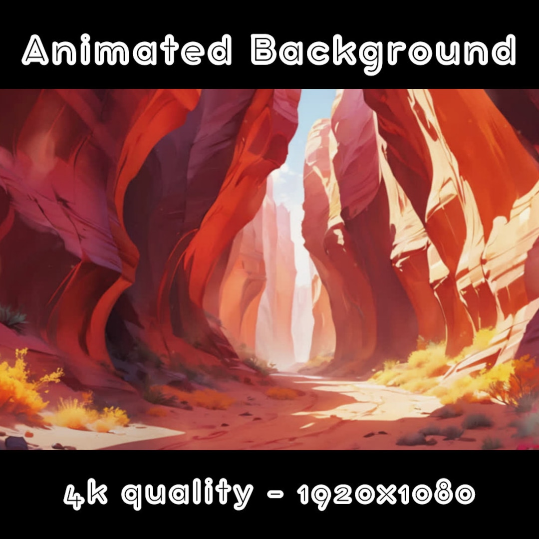 ANIMATED BACKGROUND - Barrens, Desert, Wasteland, Dry (loop, 4k) VTUBER ...