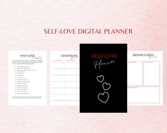25 Page Self Love Planner and Journal for Achieving Your Goals,self ...