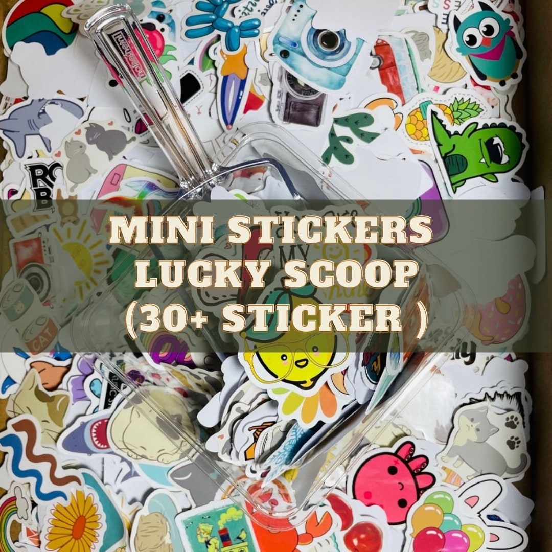 Mini Sticker Lucky Scoop | 30+ Stickers | Mystery Sticker Set | Mystery ...