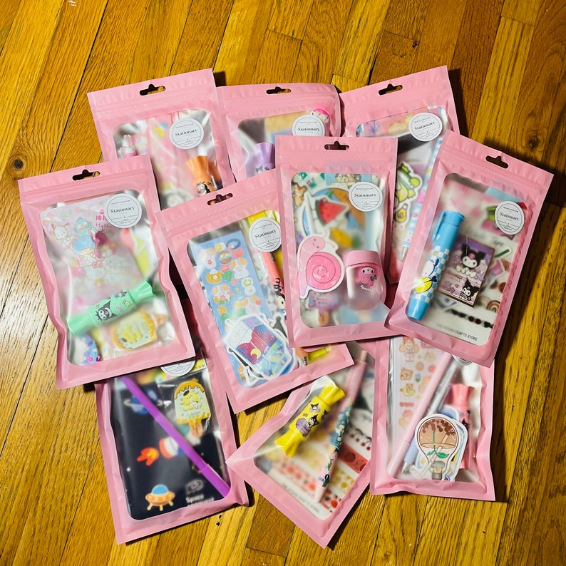 Kawaii Stationery Set | Cute Stationary Surprise | Journal Scrapbooking ...