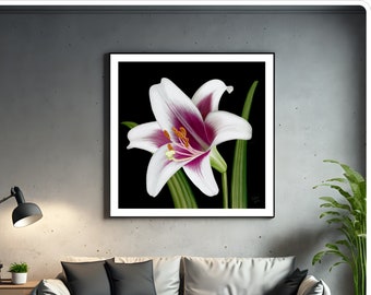 Lily Art Print - Etsy