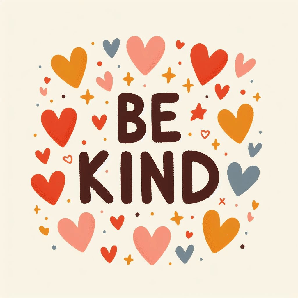 Be Kind Digital Designs for PNG and SVG in 7 Styles - Etsy