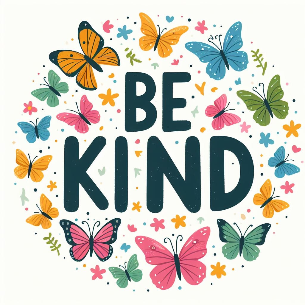 Be Kind Digital Designs for PNG and SVG in 7 Styles - Etsy