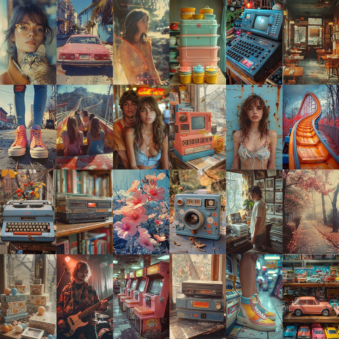 80s Collage Kit 80s Wall Decor Nostalgia Collage Kit Wall Art Decor ...