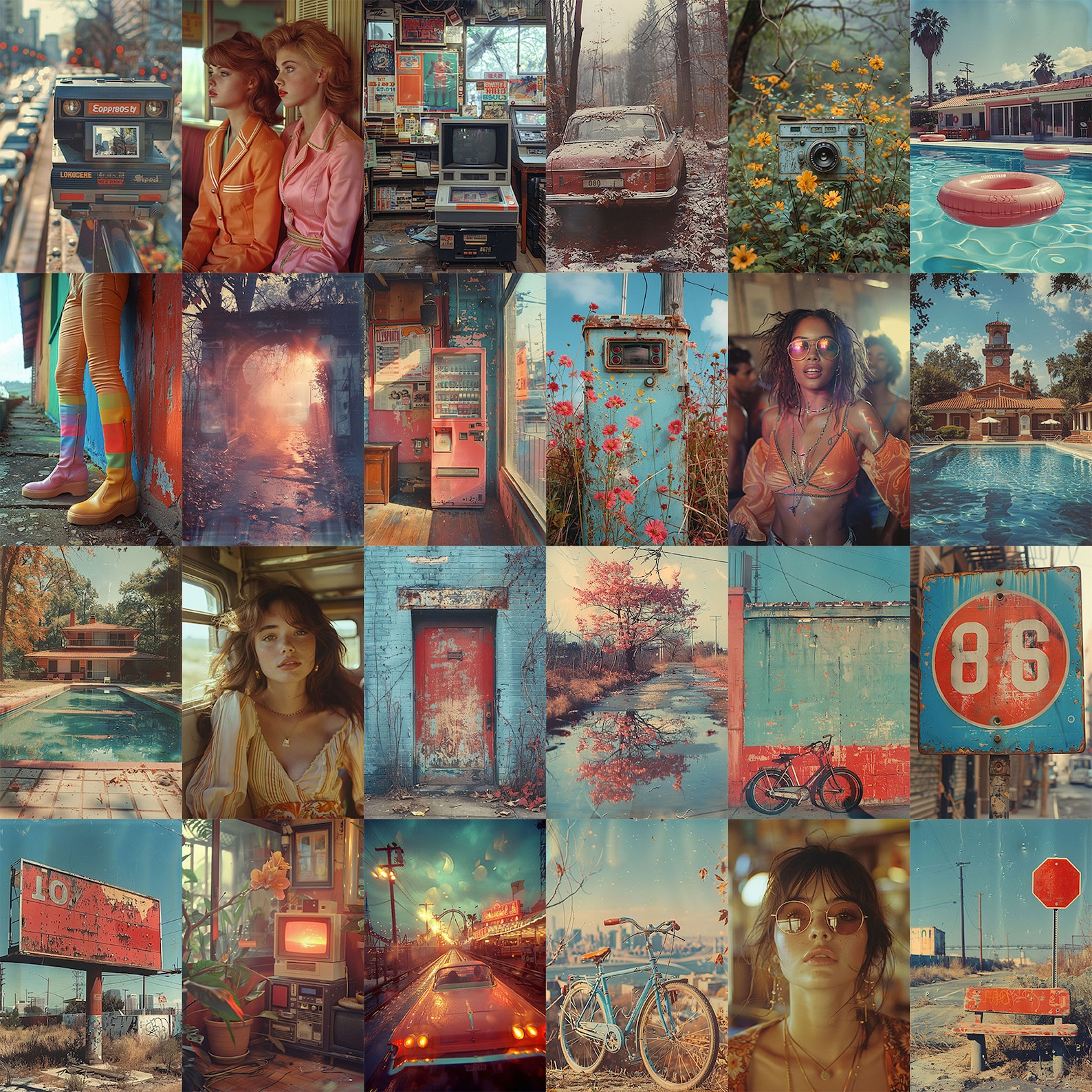 80s Collage Kit 80s Wall Decor Nostalgia Collage Kit Wall Art Decor ...