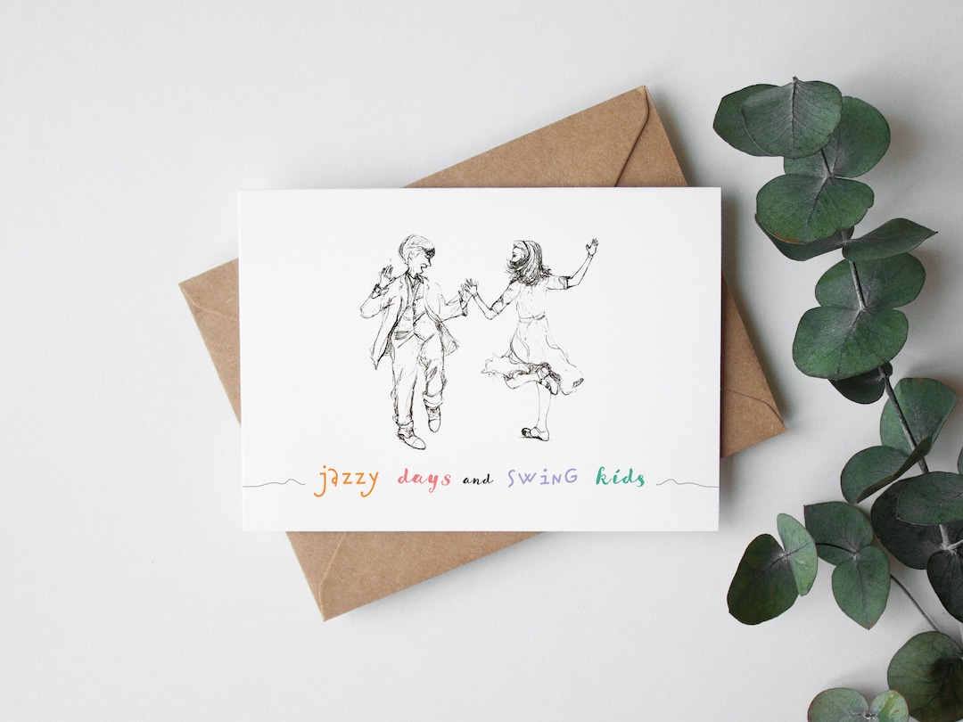 GREETING CARD 'swing Kids' - Etsy