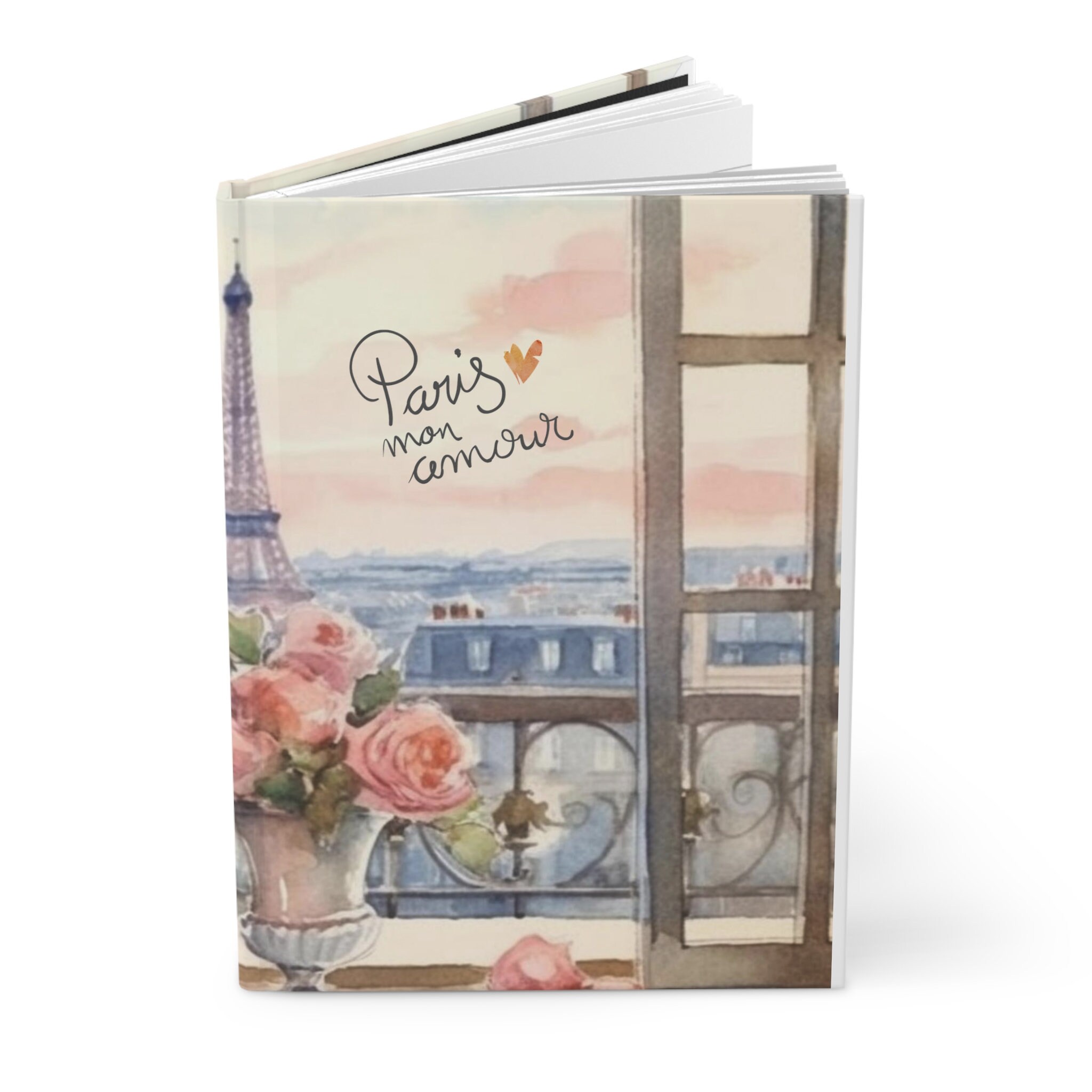 Paris Mon Amour Journal, Paris My Love Journal, Hardcover Journal ...