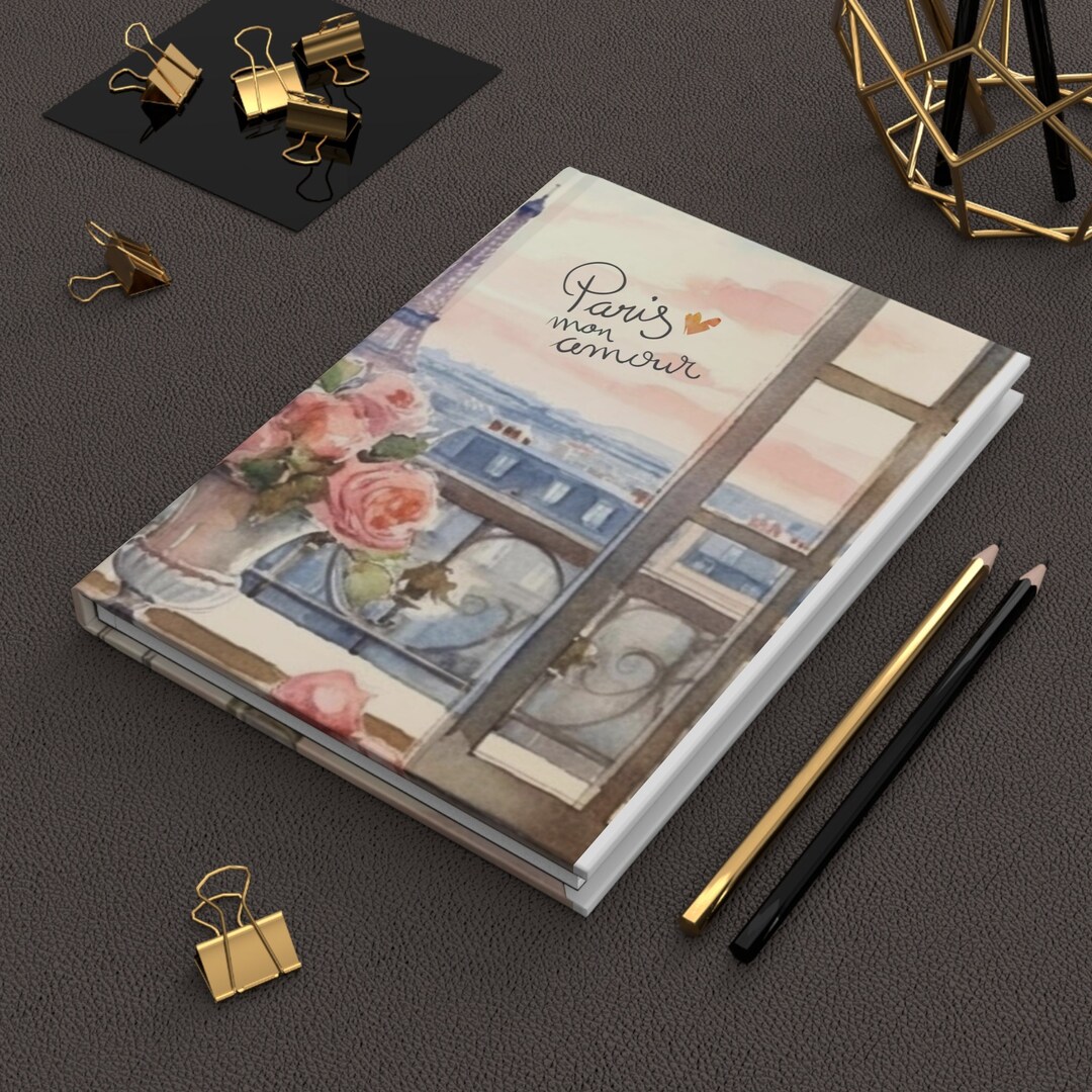 Paris Mon Amour Journal, Paris My Love Journal, Hardcover Journal ...
