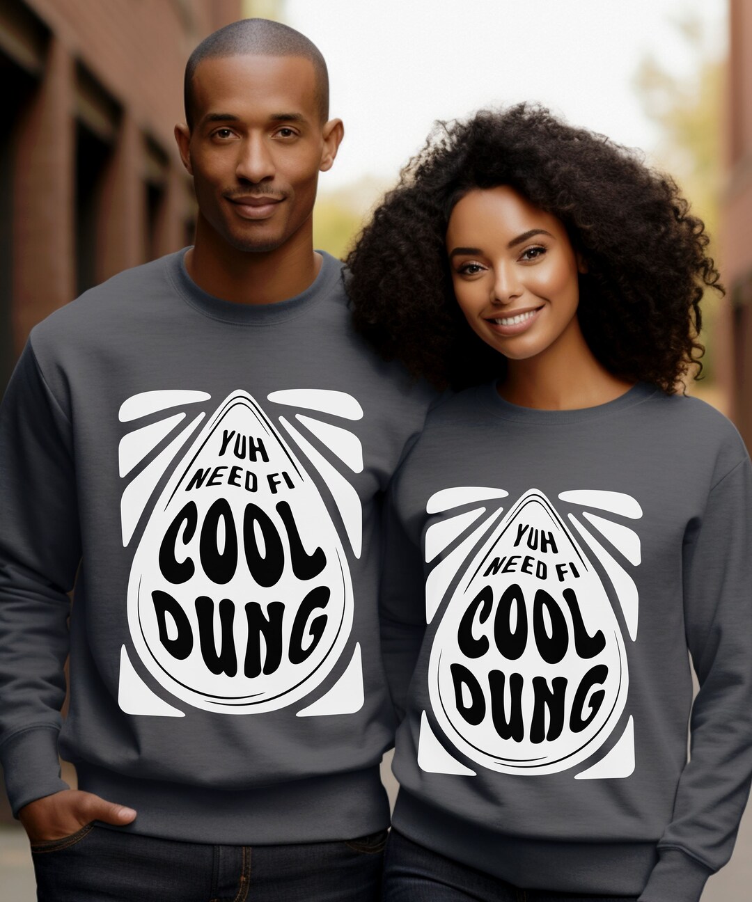Jamaican Slogan Sweatshirt, Yuh Need Fi Cool Dung Unisex Pullover ...