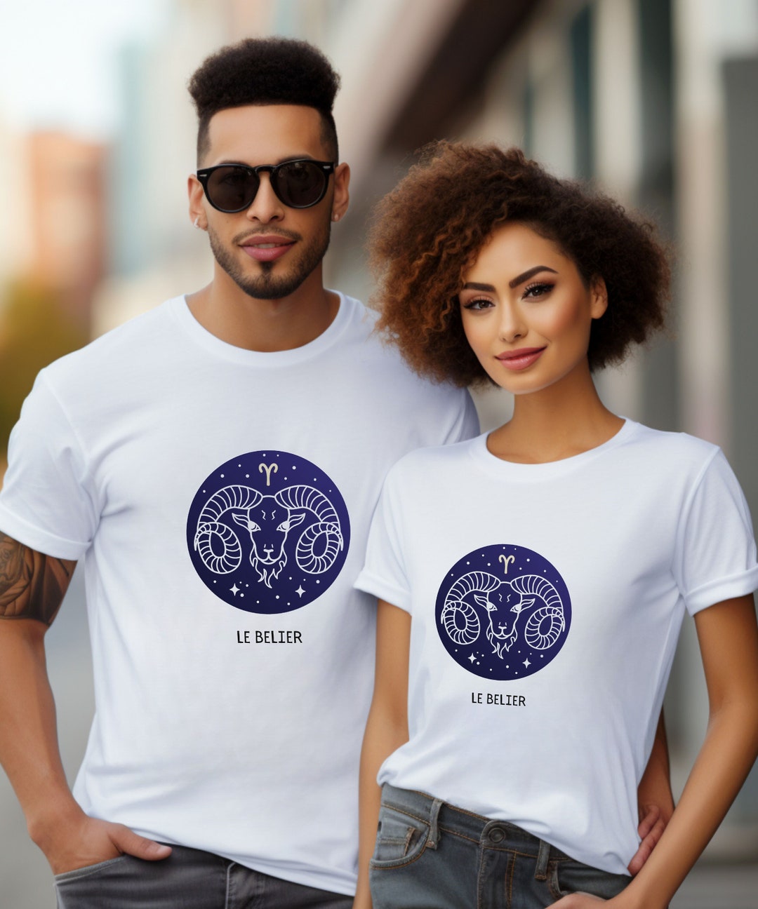 Le Belier Aries Sign T-shirt - Stylish Astrological Graphic Tee ...