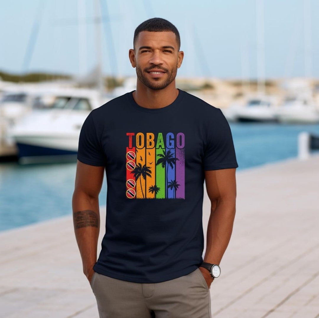 Tobago Custom Men Tshirt, Trinidad and Tobago, Caribbean Lifestyle ...