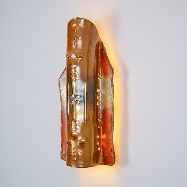 Artistic Ceramic Tube Sconce | Designer Wall Light - Etsy
