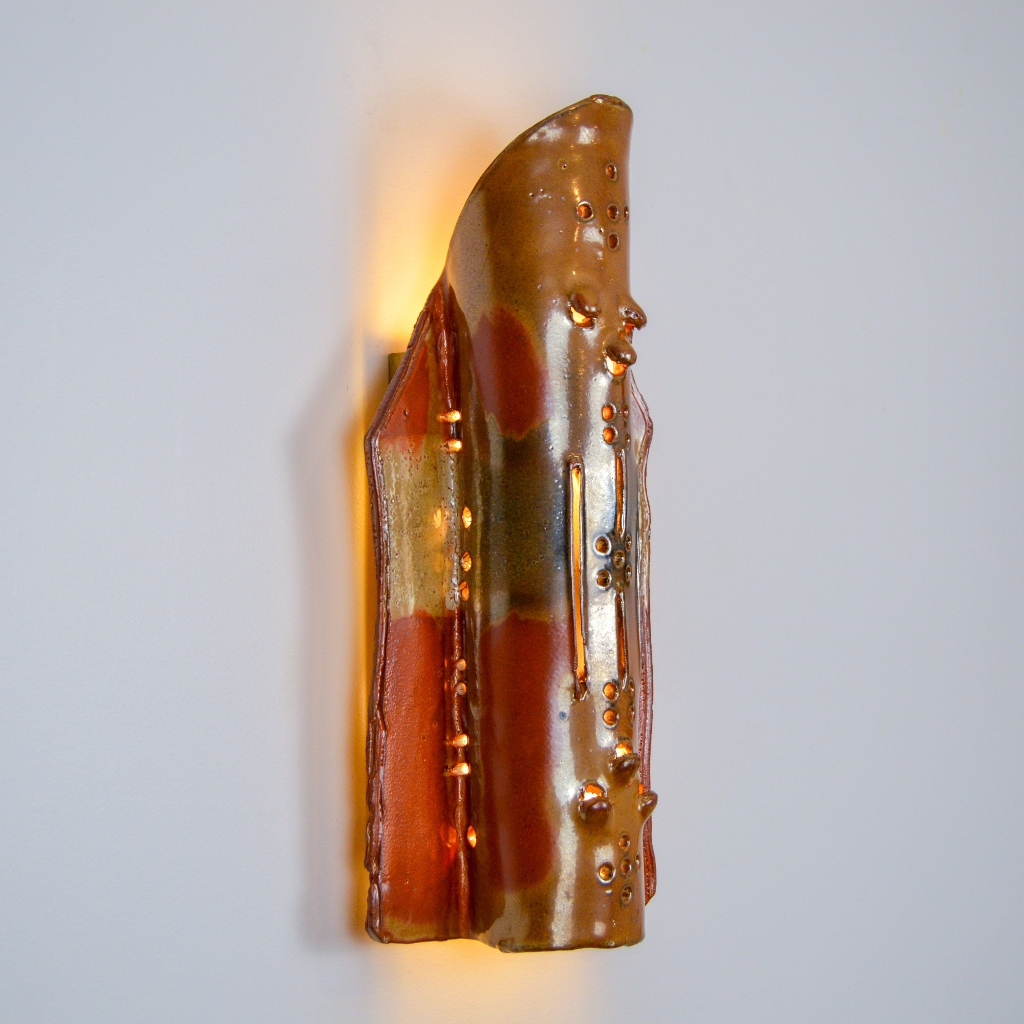 Artistic Ceramic Tube Sconce | Designer Wall Light - Etsy