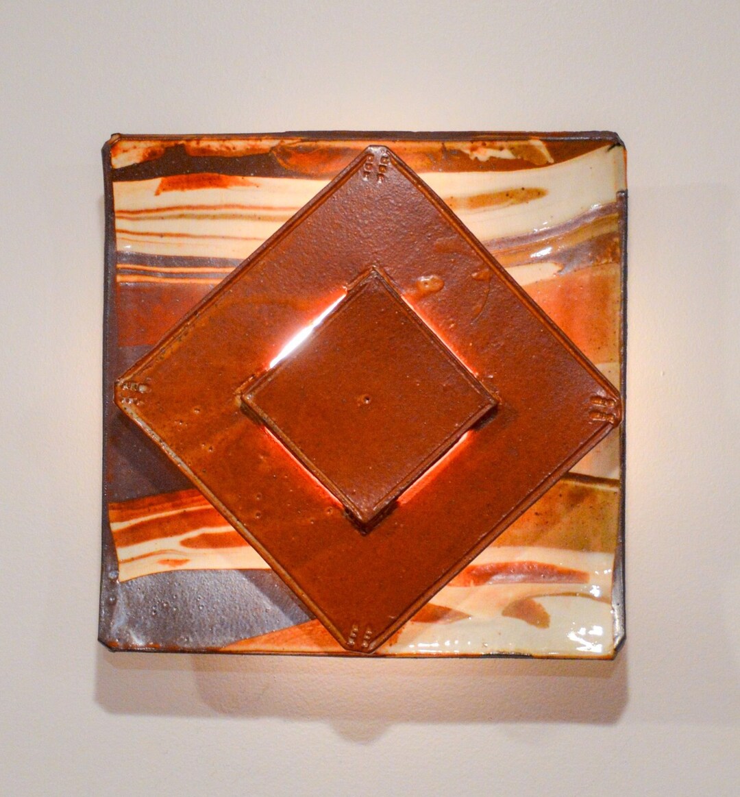 Artistic Ceramic Tile Layer Sconce | Designer Wall Light - Etsy