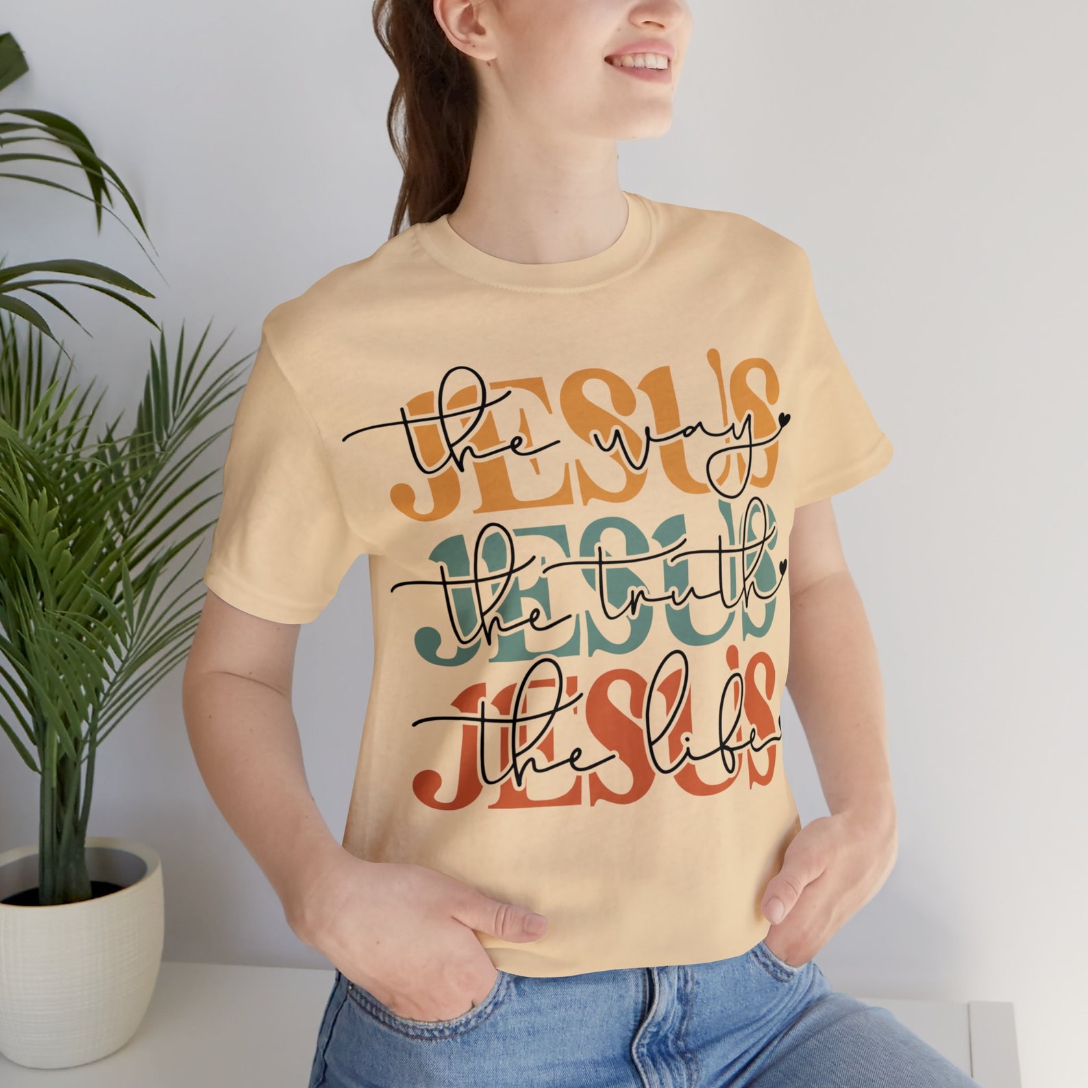 Divine Path: Jesus the Way, the Truth, the Life Tee - Etsy
