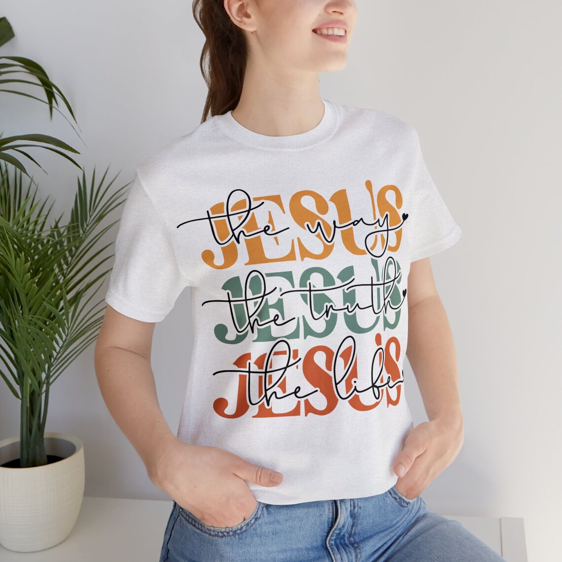 Divine Path: Jesus the Way, the Truth, the Life Tee - Etsy