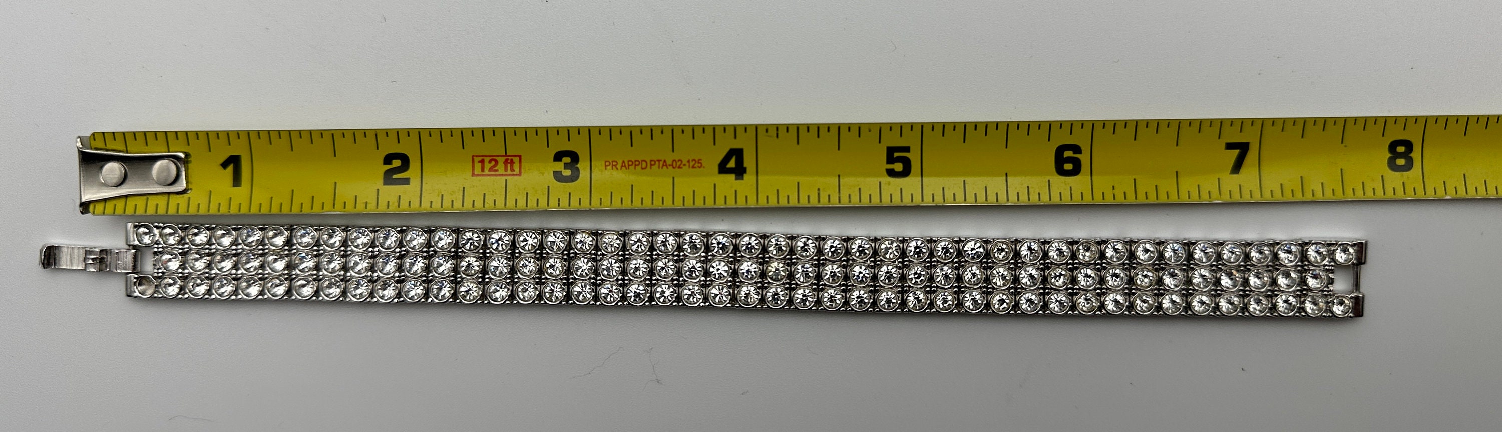 Vintage Suzanne Somers Three Row Cubic Zirconia Rhinestone Necklace and ...