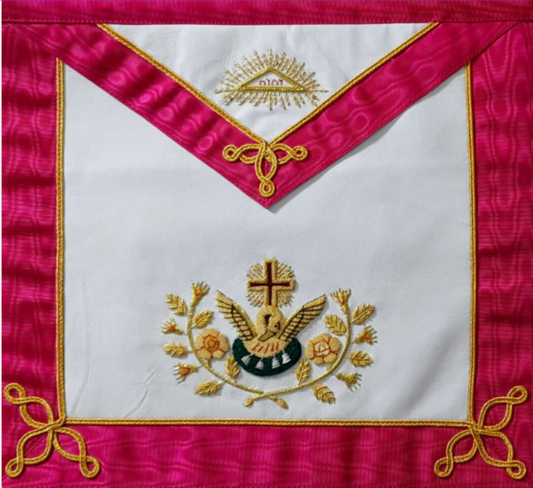 Masonic Regalia Rose Croix 18th Degree Apron TOP TIER - Etsy