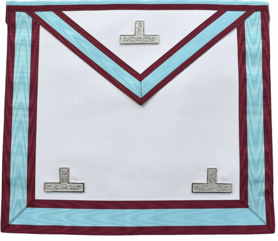 Masonic Standard Mark Degree Worshipful Master WM Apron Pocket TOP TIER ...