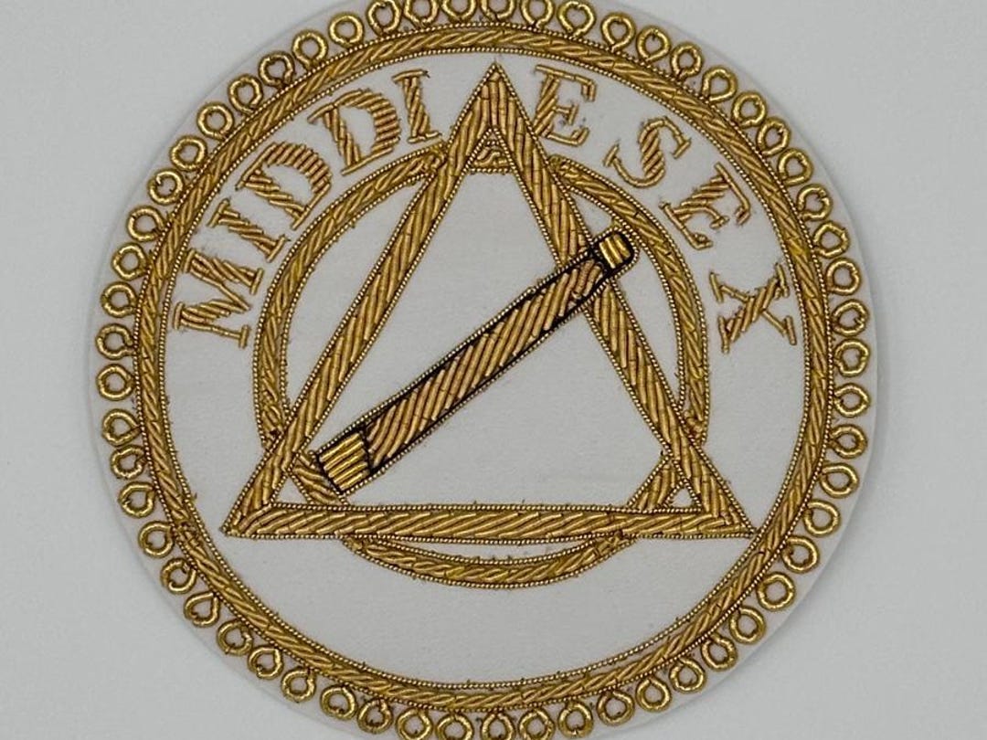 Masonic Regalia Full DRESS MIDDLESEX Apron Badge - Etsy