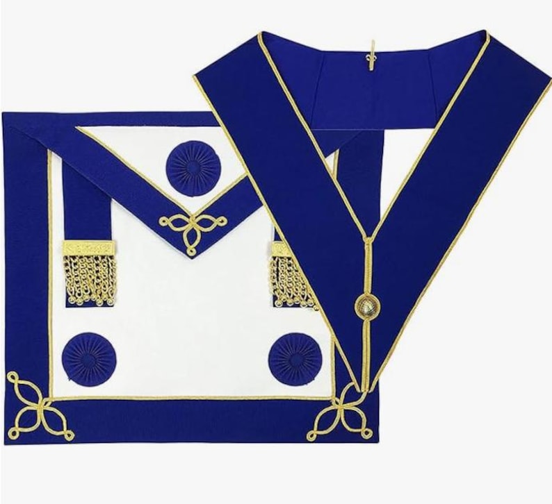 Masonic Regalia Craft Provincial Undress Full Set Blue Rosettes W/glove ...