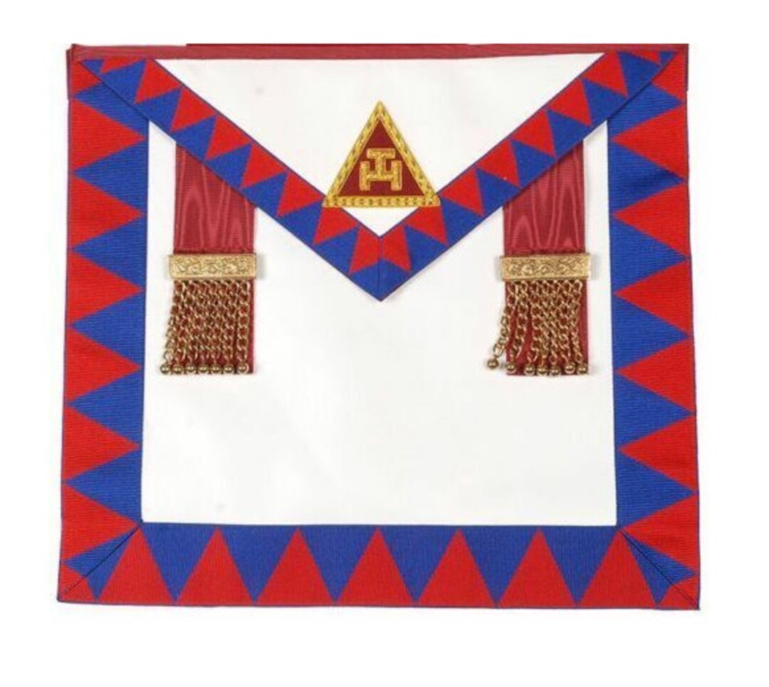 Masonic Royal Arch Principals Apron With Embroidered Taus Chapter TOP ...