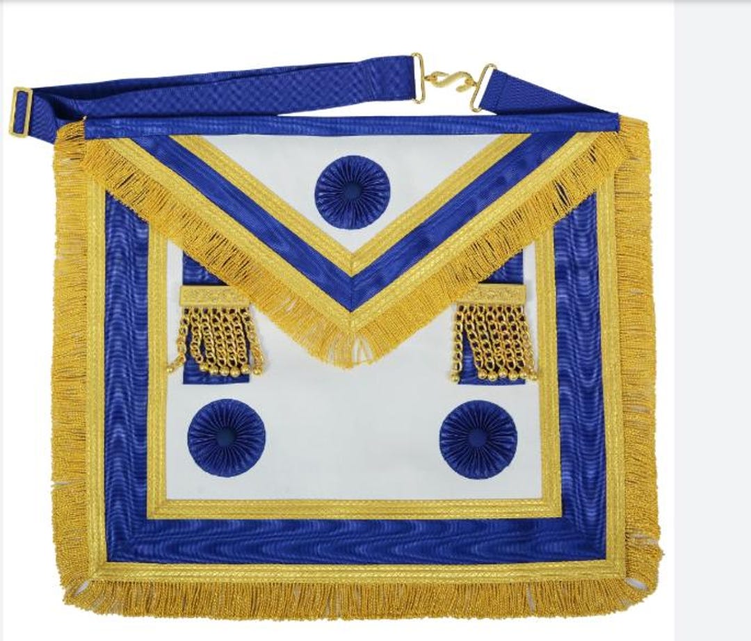 Masonic Craft Provincial Full Dress Apron Blue Rosettes Lambskin - Etsy