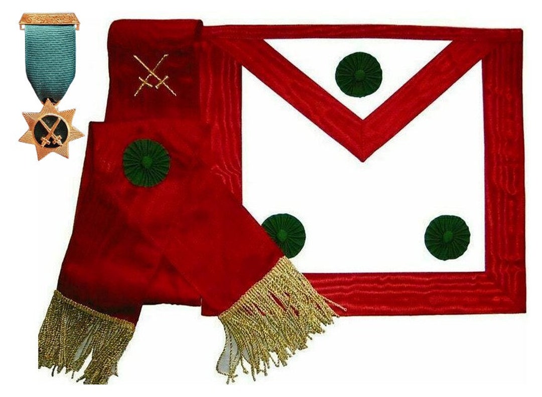 Masonic Regalia Knight Mason Set & Council of Knight Jewel Lambskin ...
