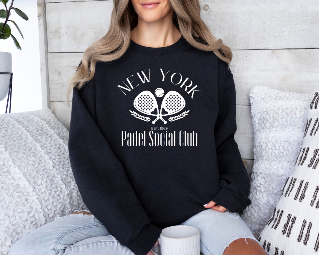 New York Padel Crewneck Sweatshirt, Padel Social Club, Padel Shirt ...