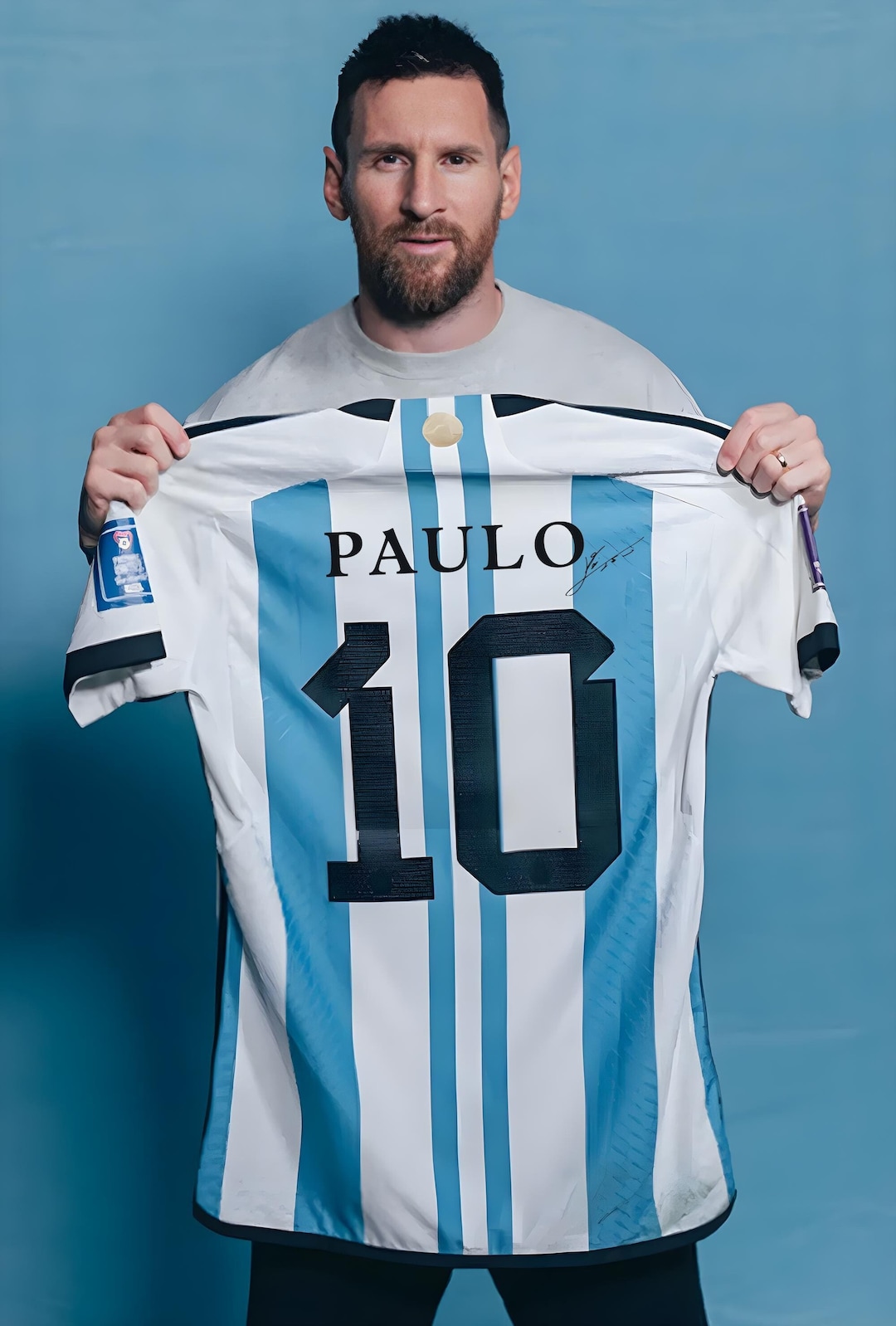 Custom Leo Messi Soccer Uniform Jersey With Messi Signature ,graduation ...