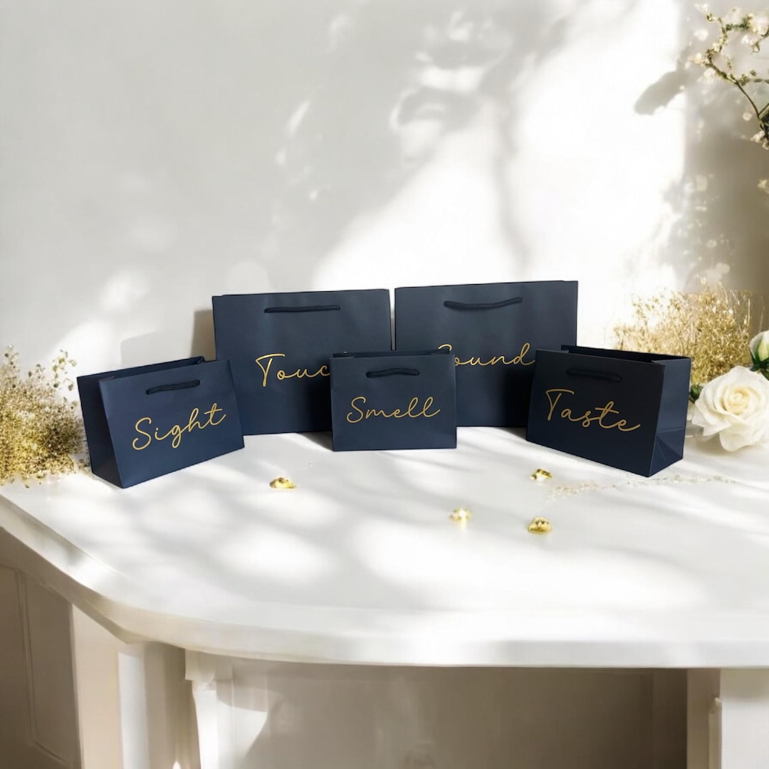 Five Senses Luxury Gift Bags, Taste, Touch, Smell, Sound & Sight Luxury ...