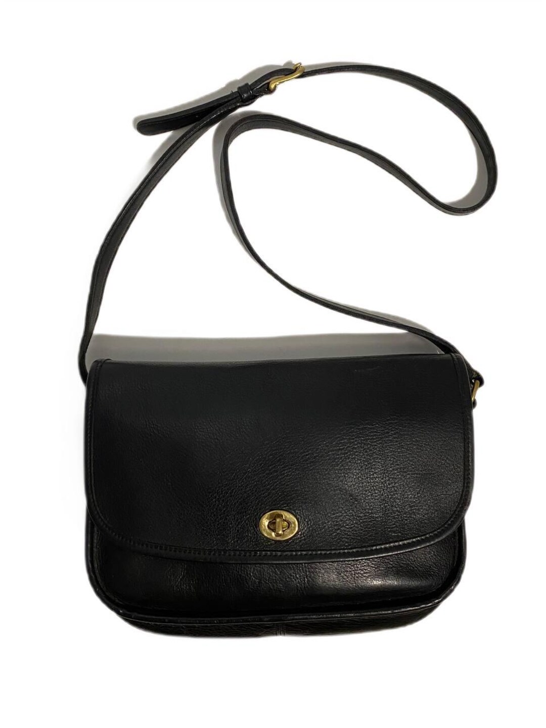 COACH Stewardess Black Leather Shoulder Crossbody Bag Vintage 90s Y2K ...