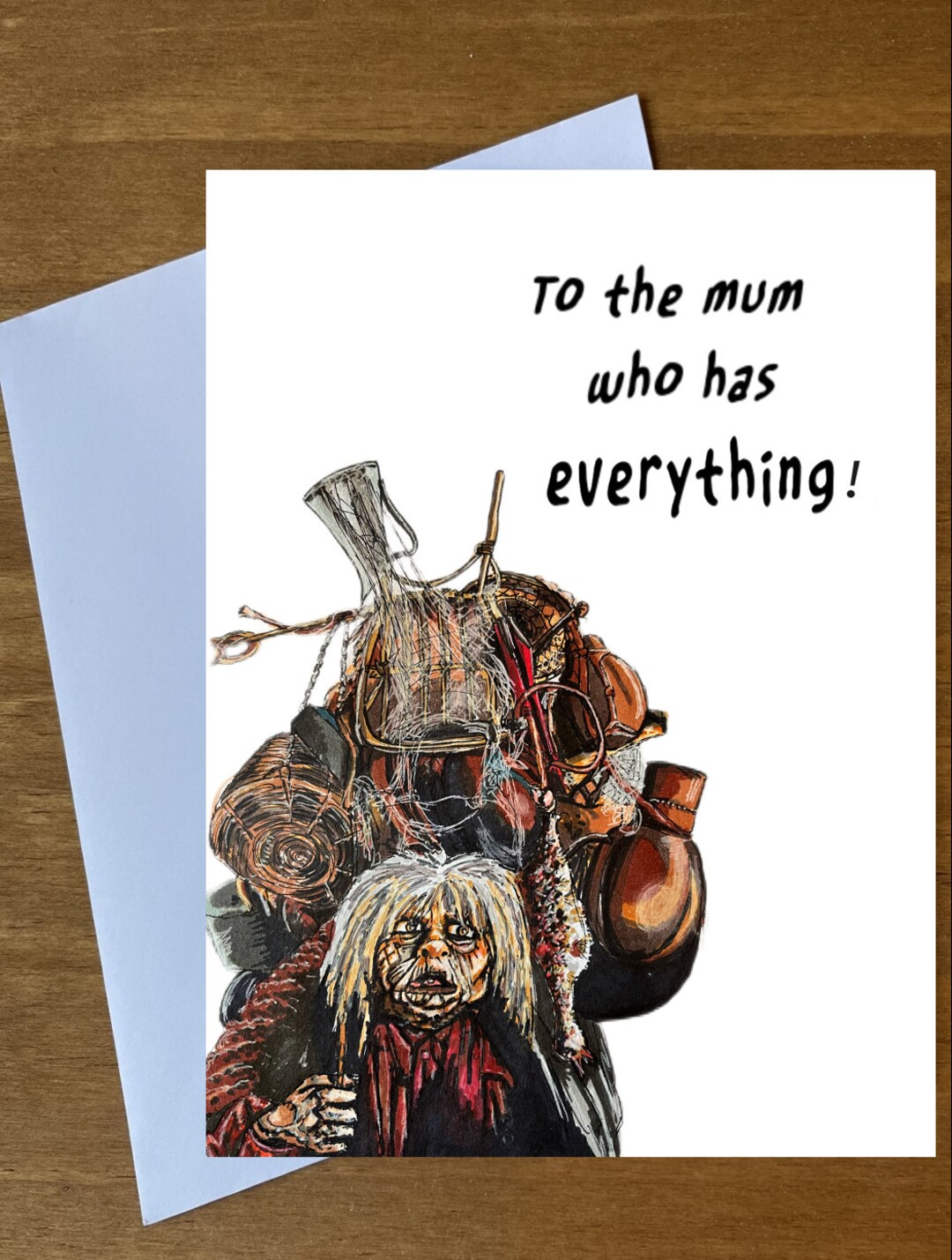 Agnes the Junk Lady - Labyrinth Inspired Card. Funny, Alternative Card ...