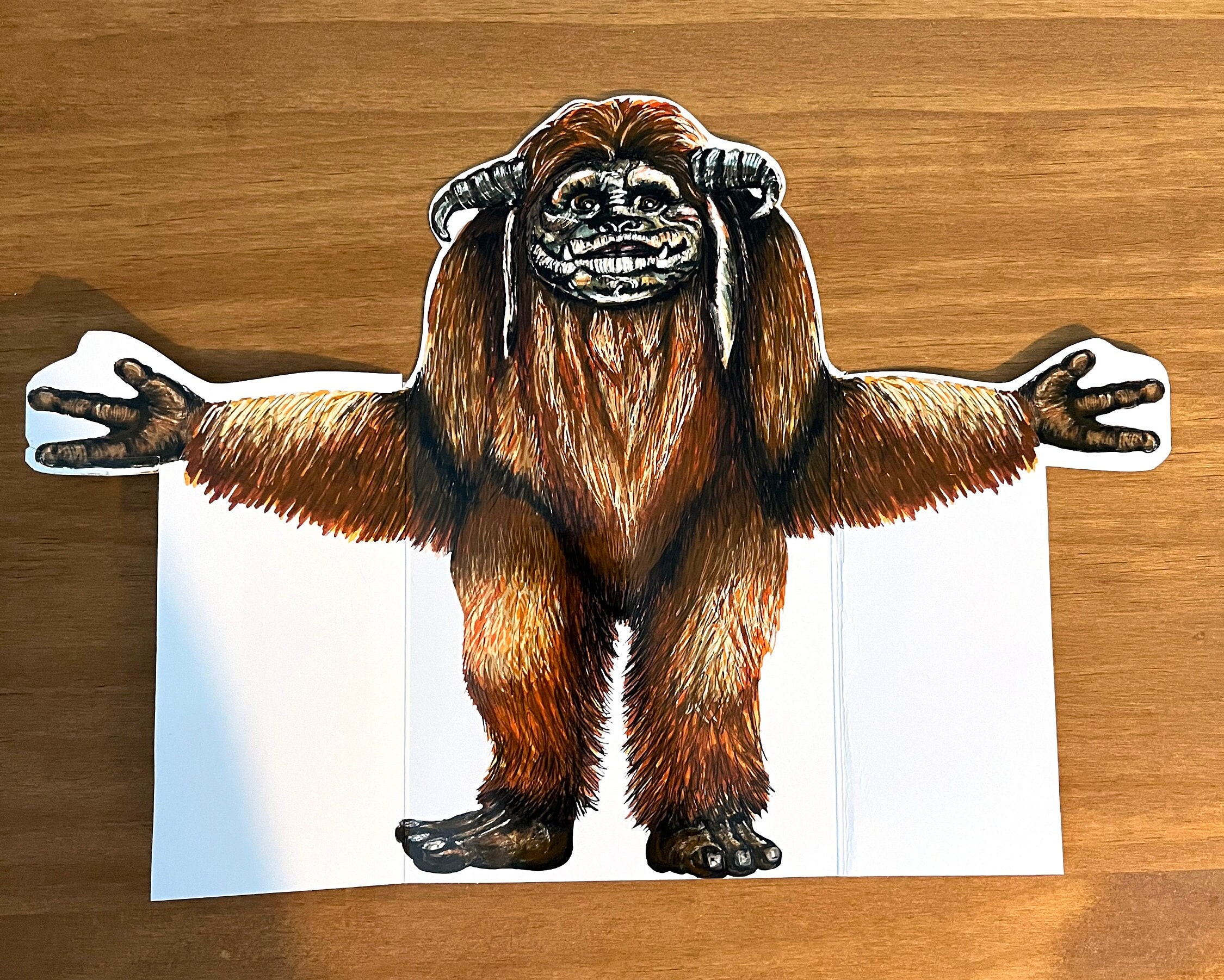 Ludo Friend Hug Card, Labyrinth Inspired, Interactive Greetings Card ...