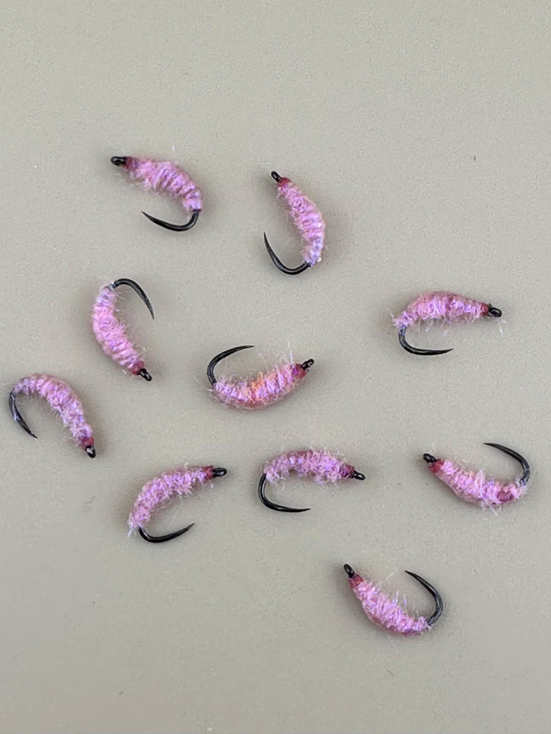 Pink Shrimp Imitation Flys - Etsy