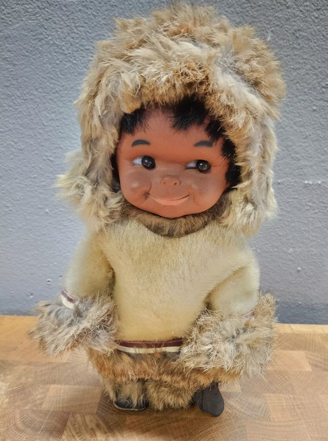 Vintage 12 Eskimo Canadian Inuit First Nations Native Alaskan Doll Fur ...