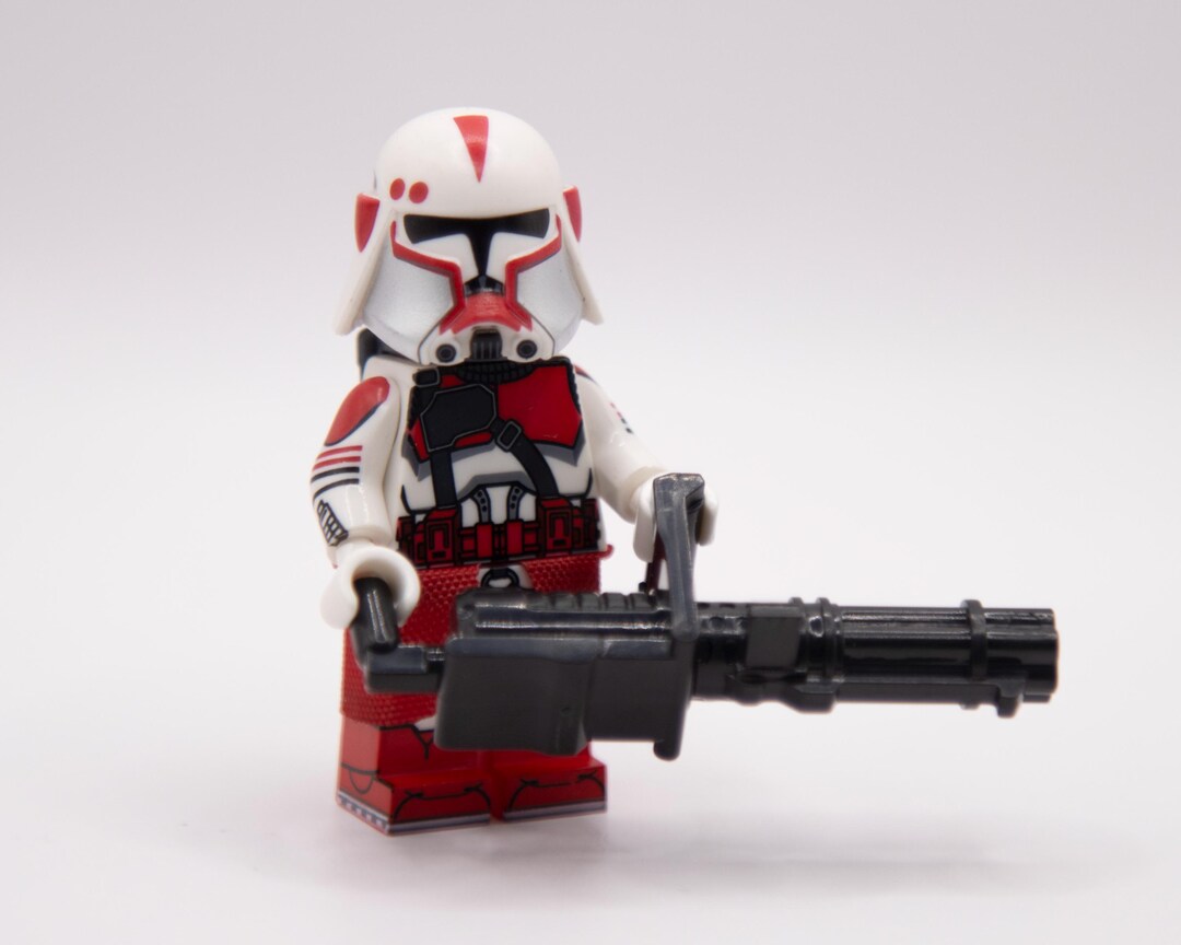 Coruscant Guard Heavy Trooper Custom Figure - Star Wars - Red Shock ...