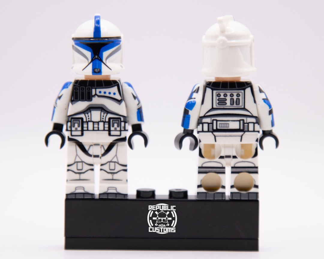 Phase 1 Blue Clone Trooper Custom Figure Star Wars Lieutenant Clone ...