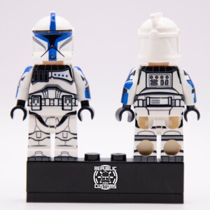 Phase 1 Blue Clone Trooper Custom Figure Star Wars Lieutenant Clone ...