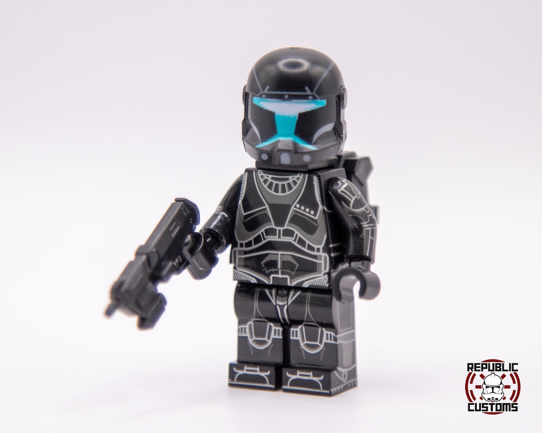 Shadow Clone Commando Custom Figure Star Wars Black Omega Squad ...