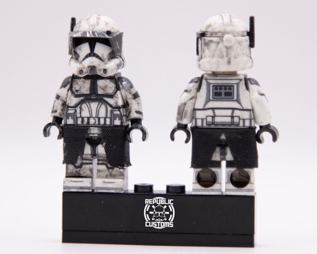 Worn Clone Commander Custom Premium Figure Star Wars Battleworn Damaged ...