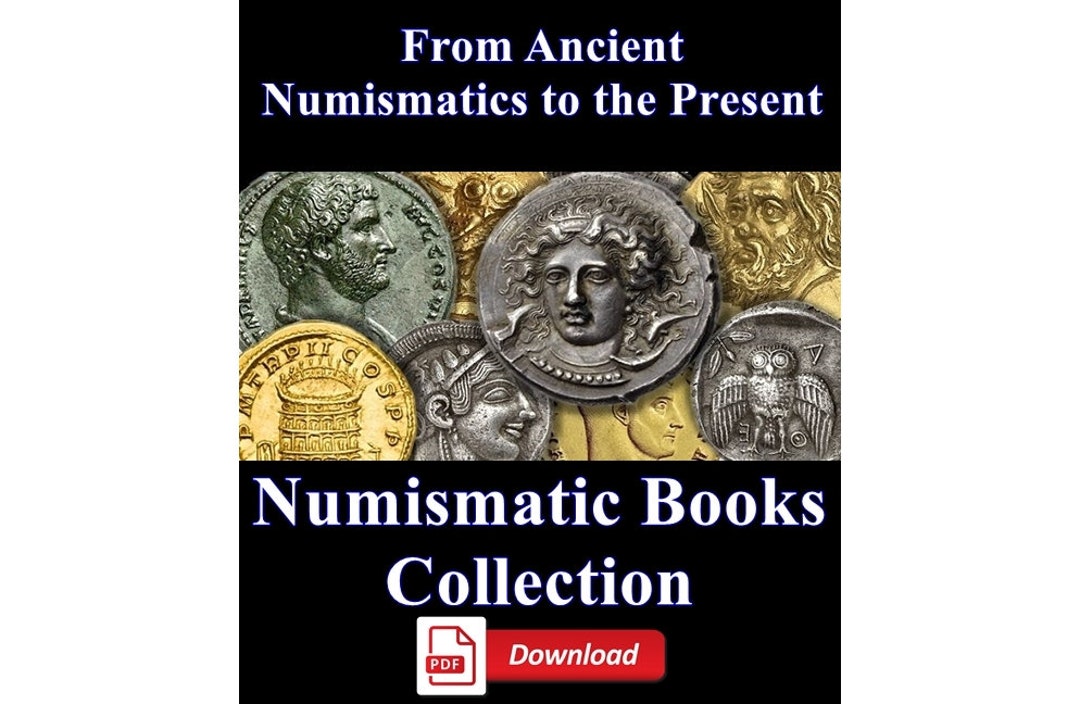 350 Pcs From Ancient Numismatics to the Present, Book Collection Mega ...