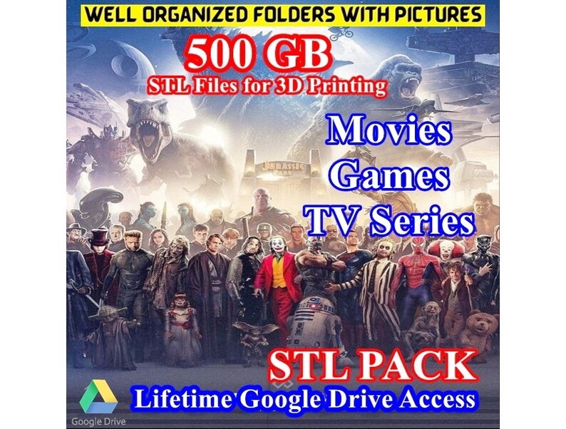 Movies, Games, TV Series STL Pack for 3D Printing - Etsy Australia
