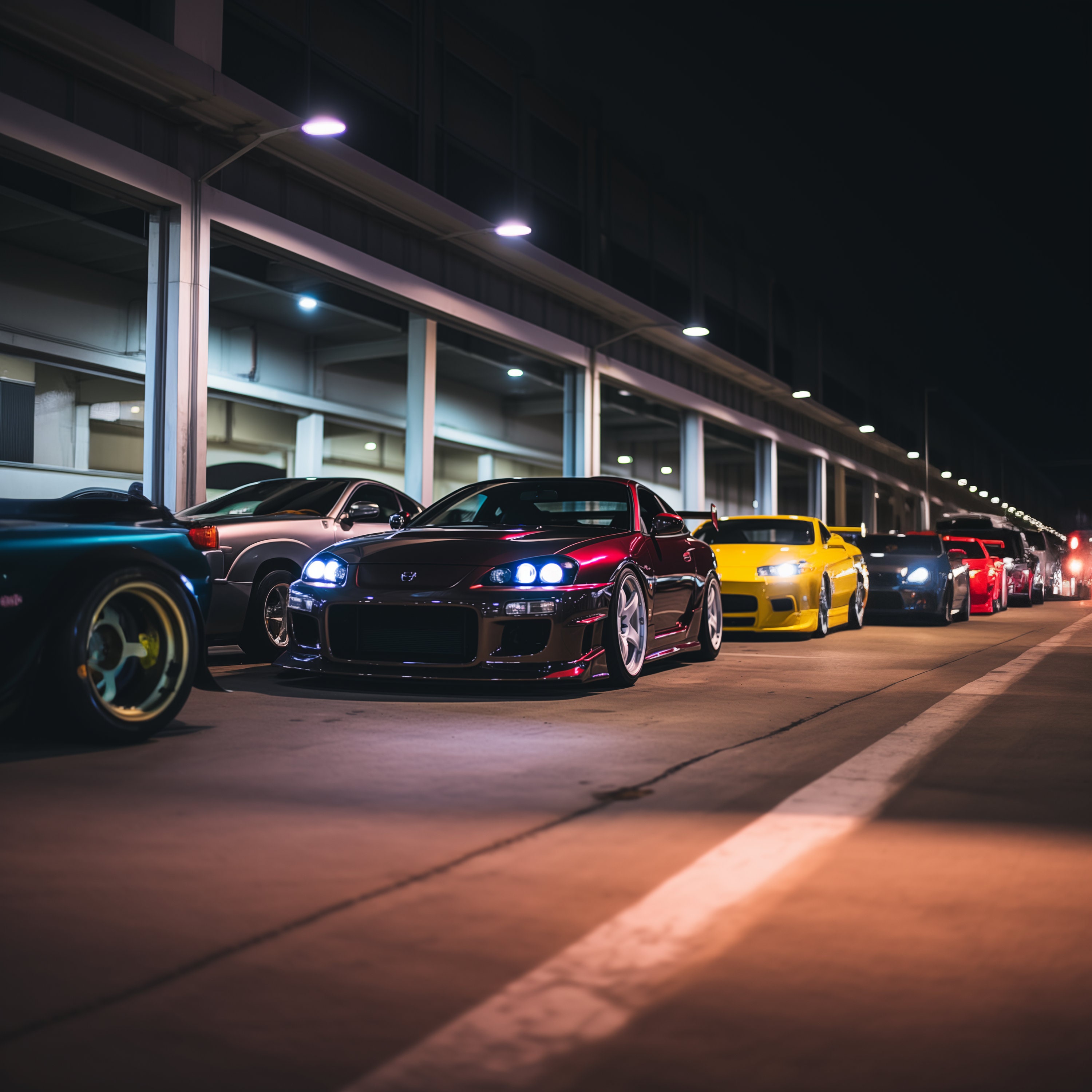 Japanese Carmeet Poster JDM Cars - Etsy