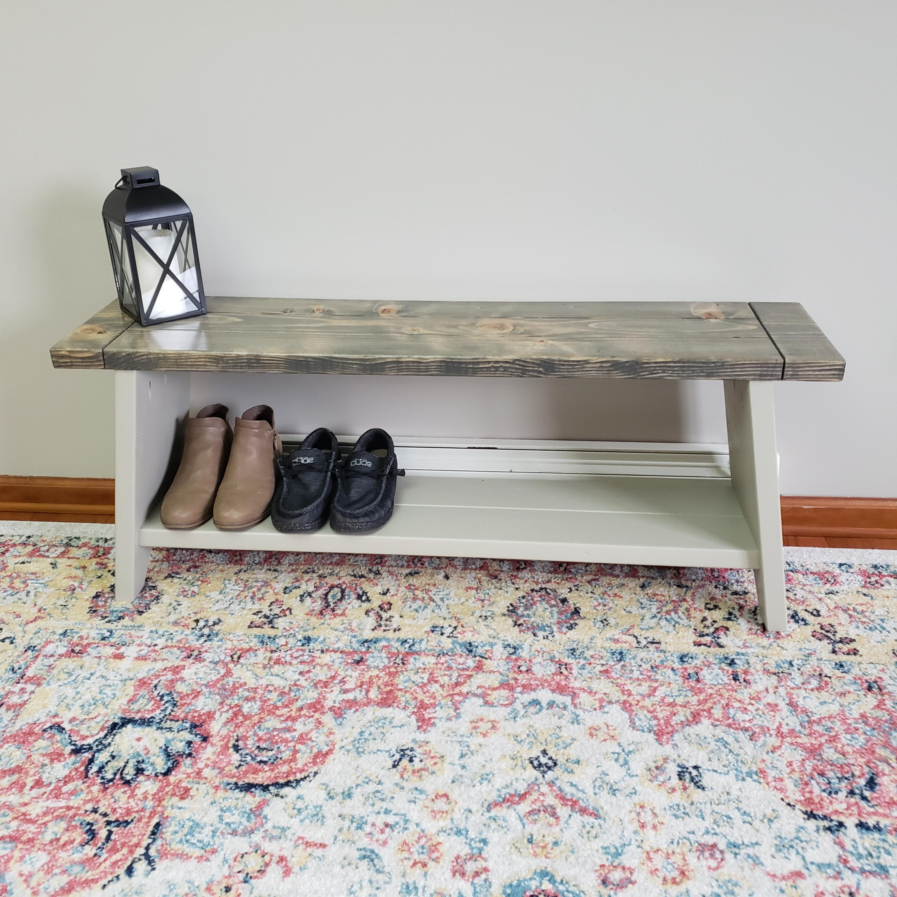 Woodworking Plans - DIY Entryway Bench - Furniture Plans - Plans for ...