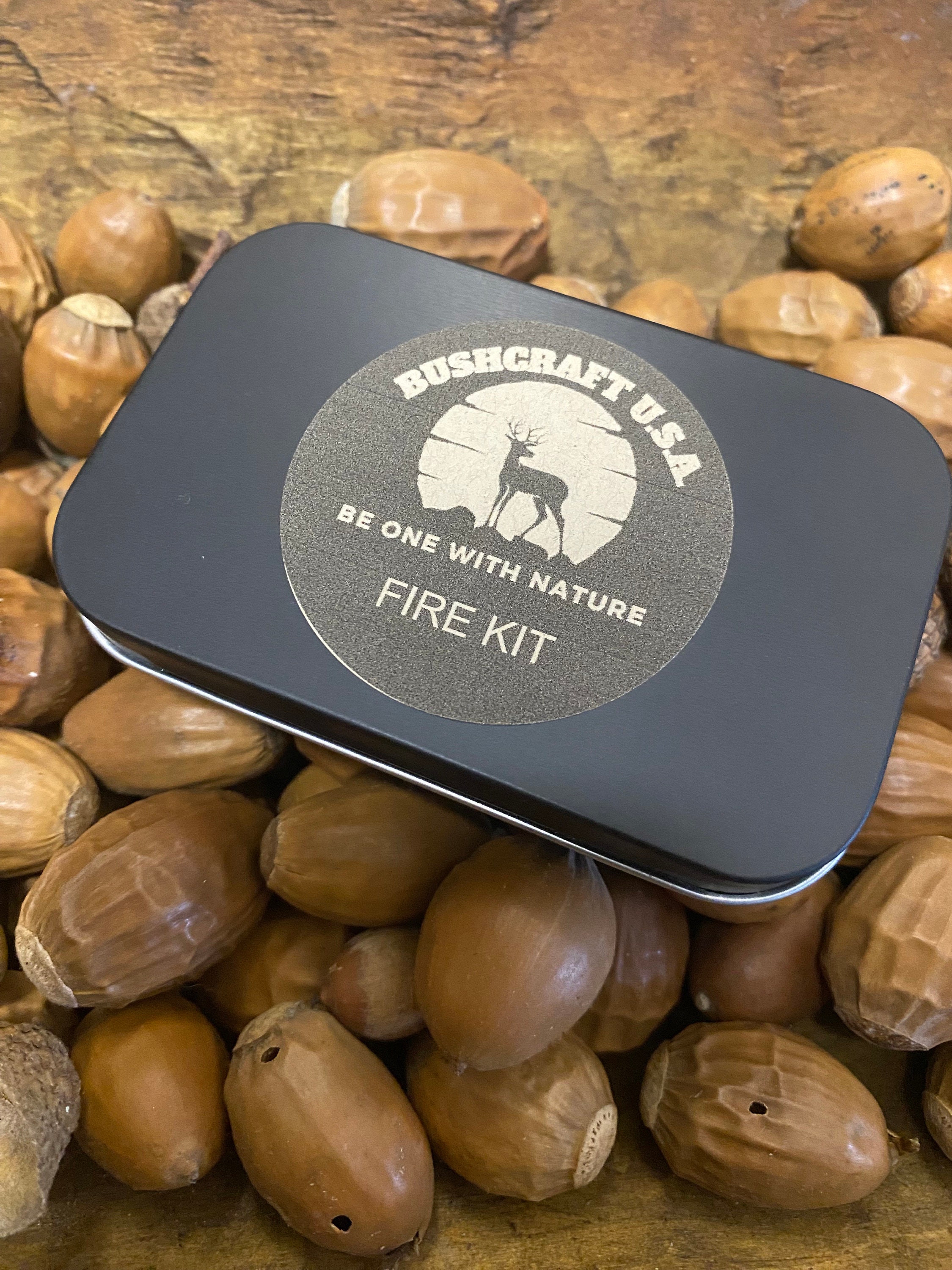 Survival Fire Starting Gear Fatwood Ferro Rod Tinder Wick Striker Steel ...