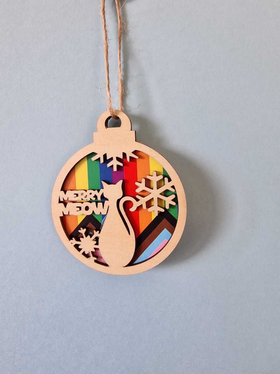 Laser Cut Wooden Pride Christmas Tree Decorations Various Designs - Etsy