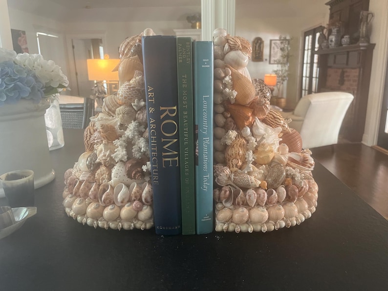 Wall Shelf, Seashell Sconce or Use as Bookends - Etsy
