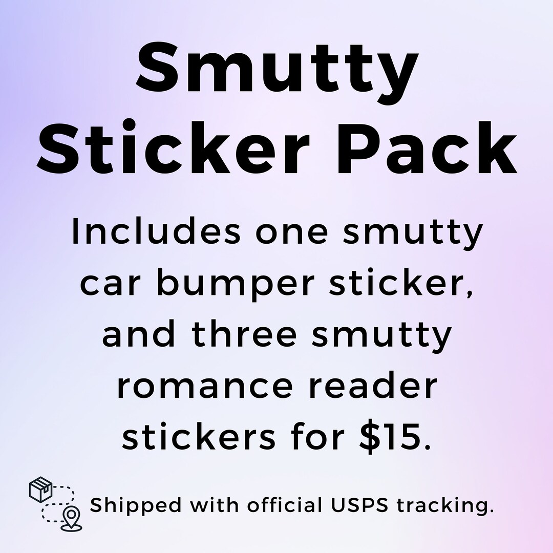 Smutty Sticker Pack Spicy Bundle Smut Romance Reader Bookworm Book ...